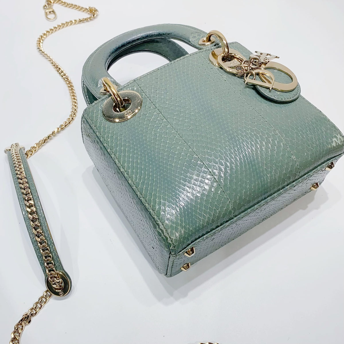 No.001558-3-Dior Python Mini Lady Dior – Gallery Luxe